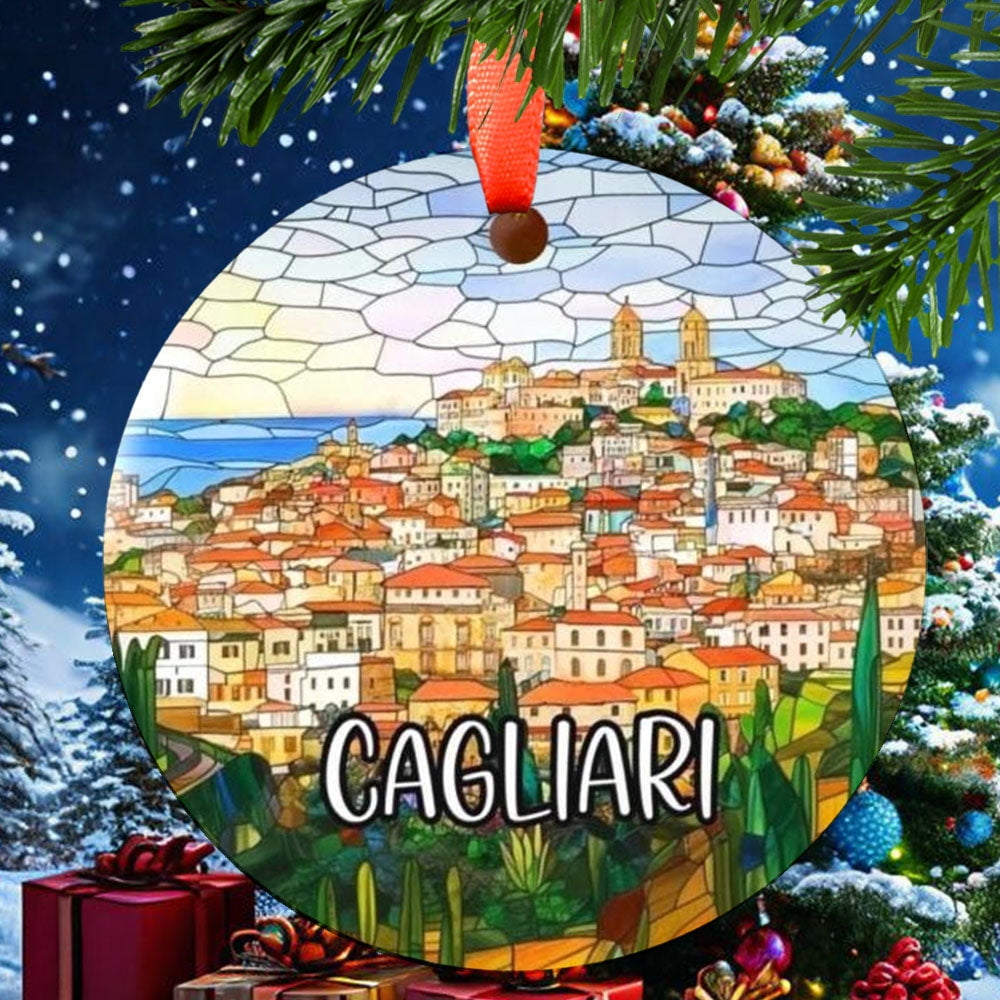 Cagliari Sardinia Christmas Ornament, Ceramic, Acrylic - Oceania Travel ...