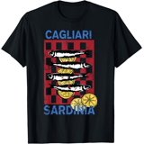 Cagliari Sardinia Retro Italian Fish & Lemon Y2K Style T-Shirt ...