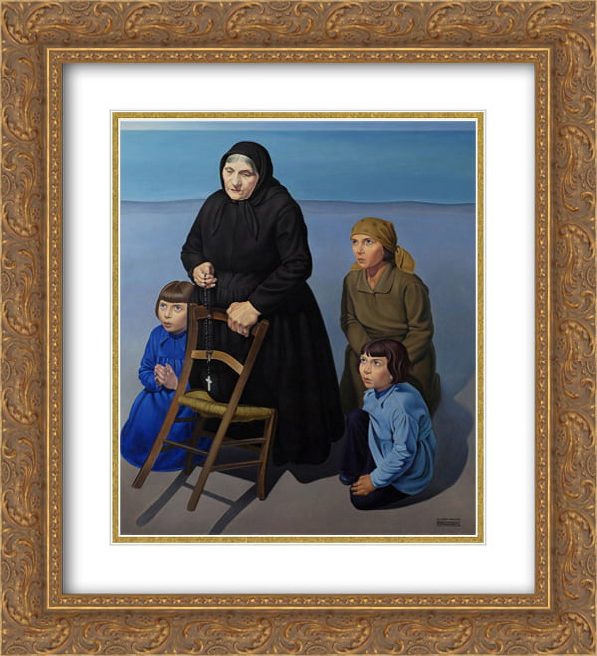 Cagnaccio di San Pietro 2x Matted 20x24 Gold Ornate Framed Art Print ...