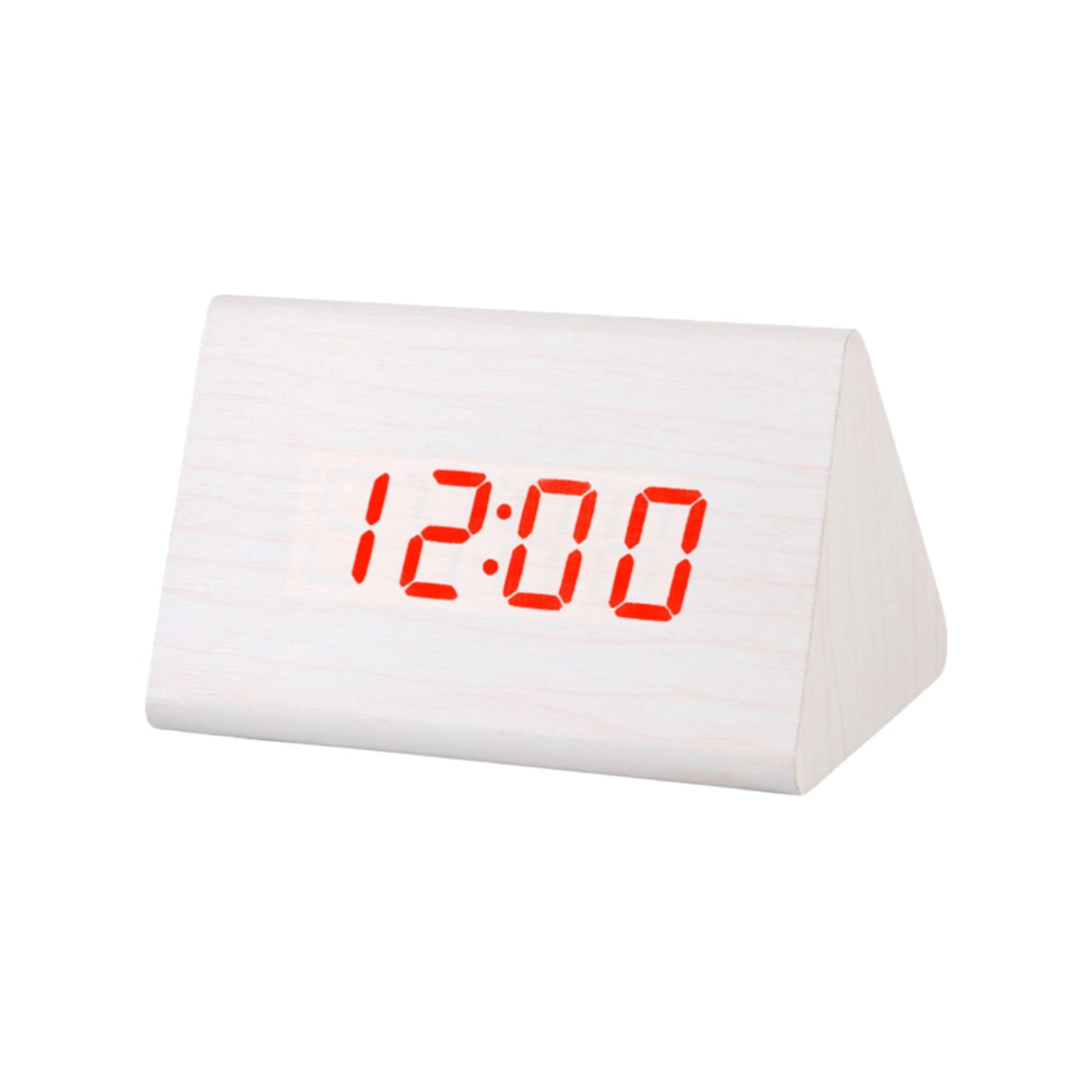 Cagnkofi Digital Alarm Clock Wooden Alarm Clock Wood ModernTriangle ...
