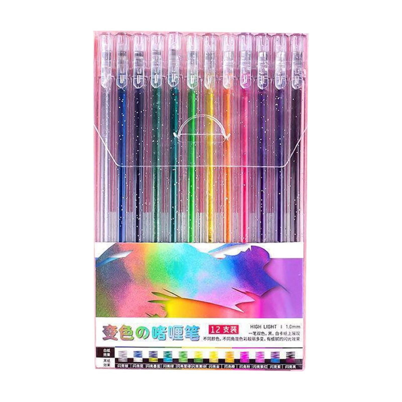Cagnkofi Glitter Gel Pens with Case for Adult Coloring Books, Glitter ...