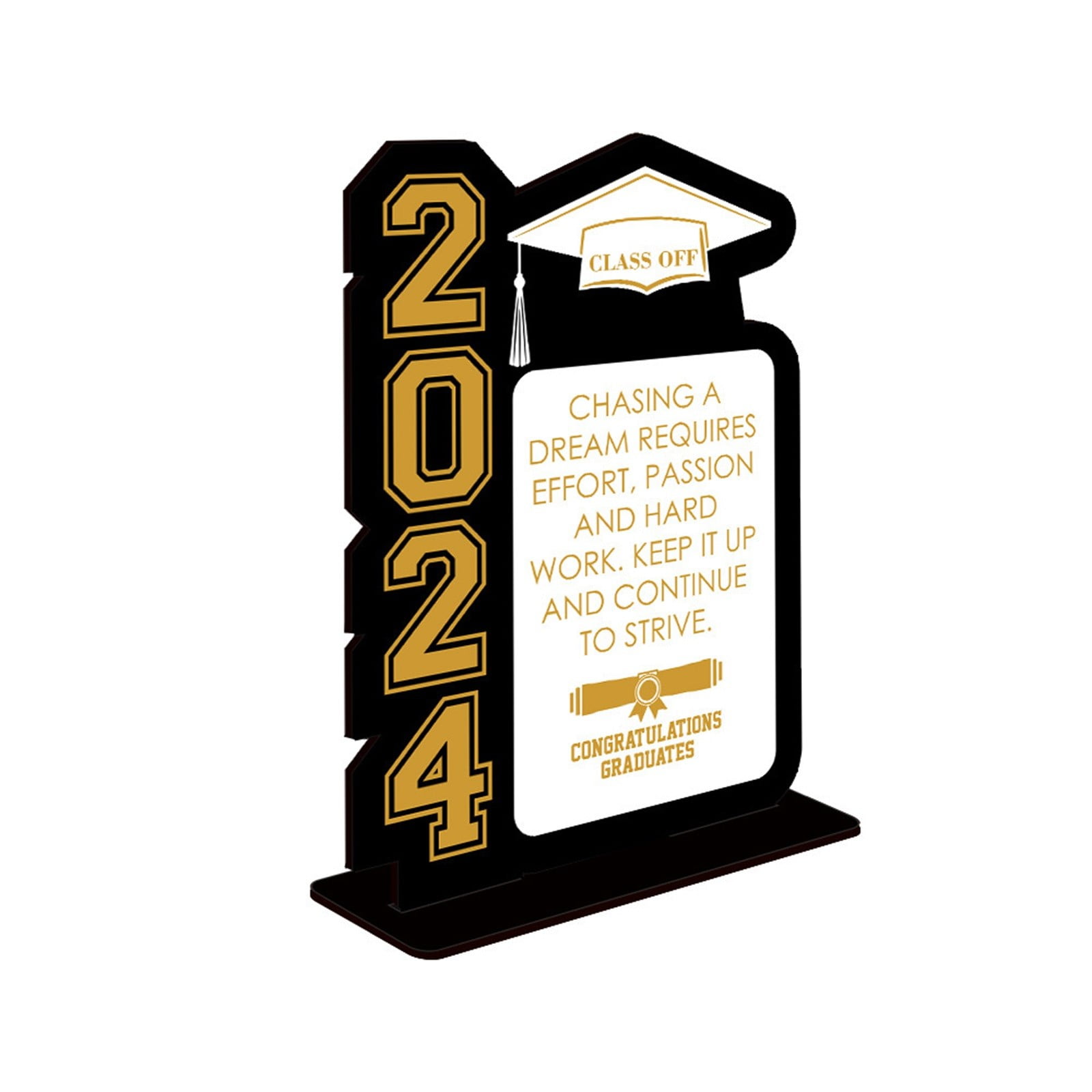 Cagnkofi Graduation Table Decorations, 2024 Graduation Wooden Table ...