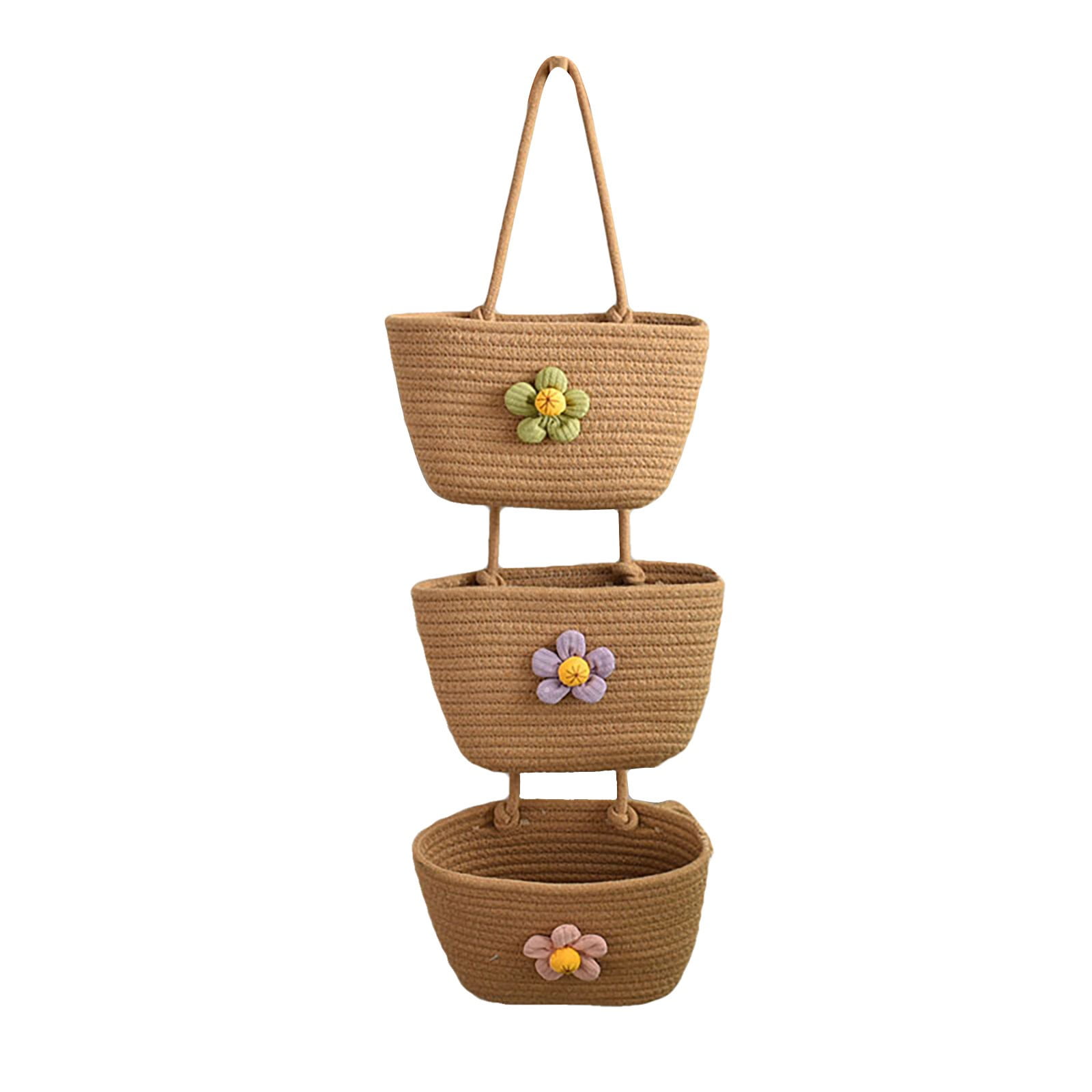 Cagnkofi Hanging Storage Baskets, Over the Door Hanging Basket,3-Tier ...