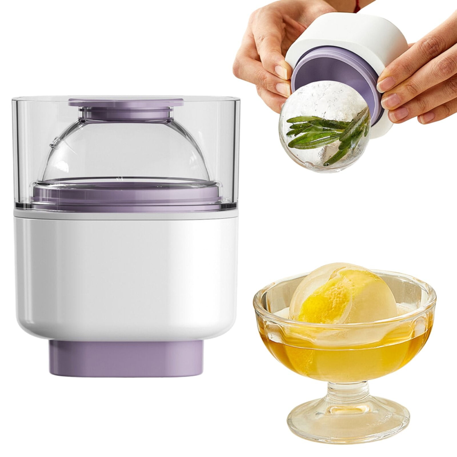 Cagnkofi Large Ice Ball Cube Mold, Reusable Ice Ball Maker Mold with ...