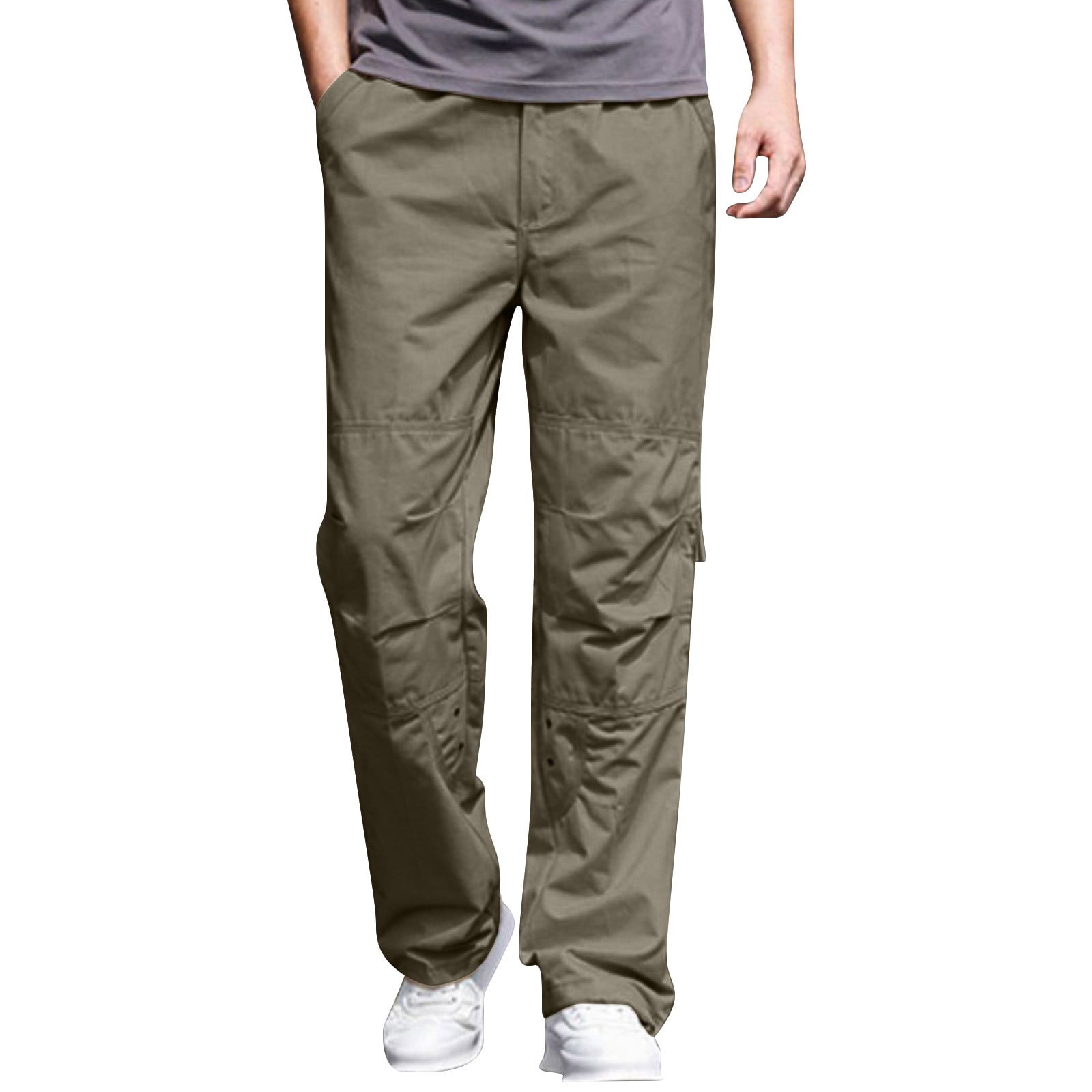 Cagnkofi Men's Cargo Slacks Hiking Pants With Hidden Zippers and Large ...