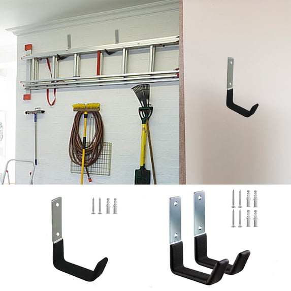 Cagogo 2Pcs Heavy Duty Steel Garage Storage Hooks, Garage Organization ...