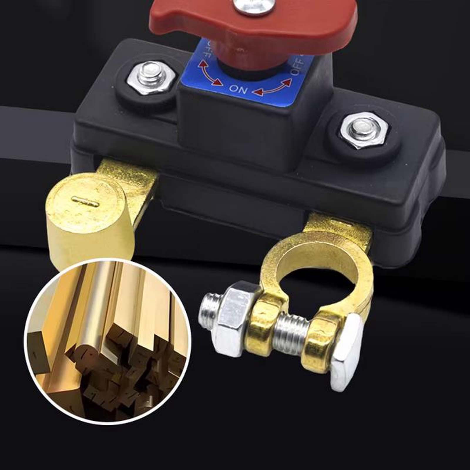 Cagogo 2Pcs Winter Car Battery Disconnect Switch, Emergency Power Cut ...