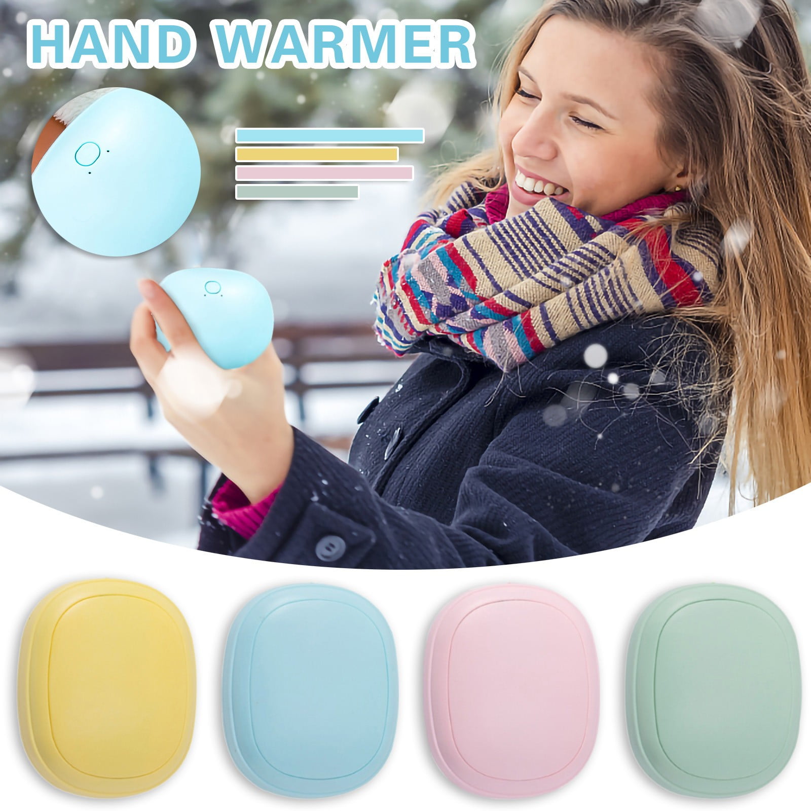 Cagogo 3Pcs Winter Hand Warmer, Rechargeable Portable Hand Warmer And ...