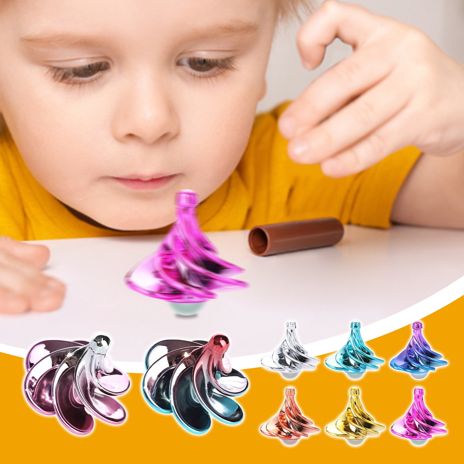 Cagogo under $5 2Pcs Fidget Spinner, Spinning Top Fingertip Gyro,Wind ...