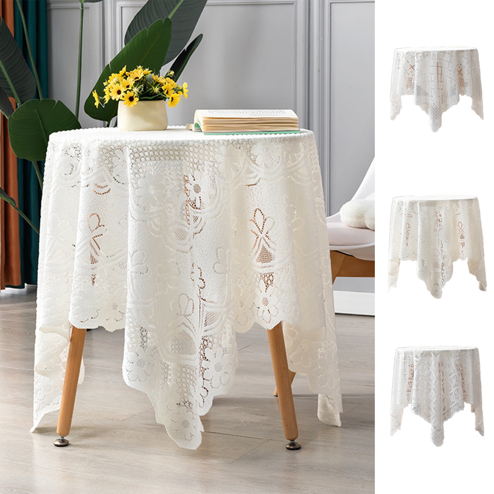 Cagogo under $5 3Pcs Tablecloth, Lace Tablecloth Set,Sofa Cover Cloth ...