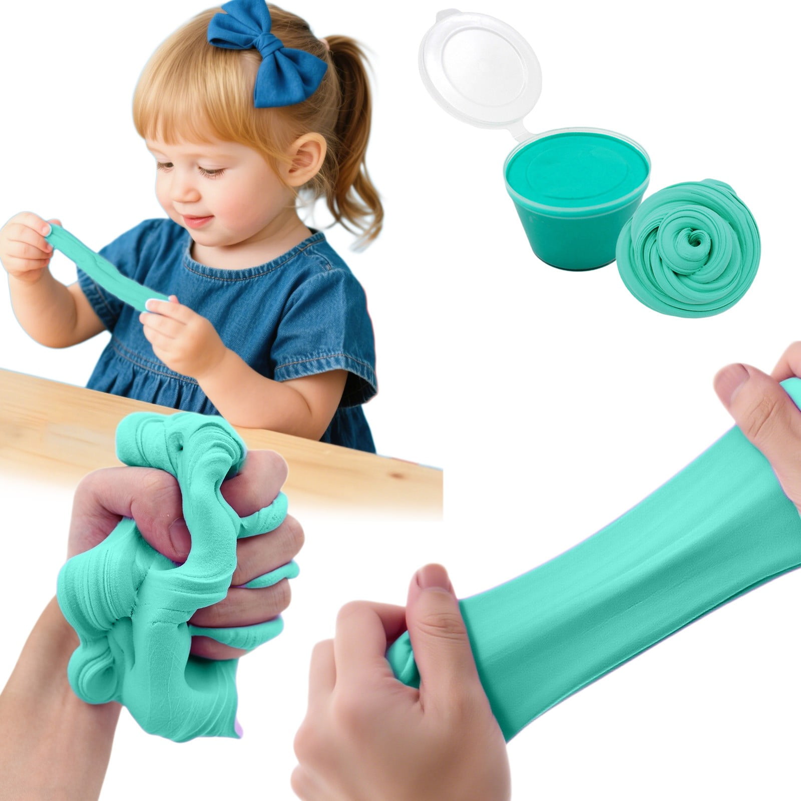 Cagogo under $5 Furry Cloud Slime, Solid Color Butter Slime Clay, Non ...