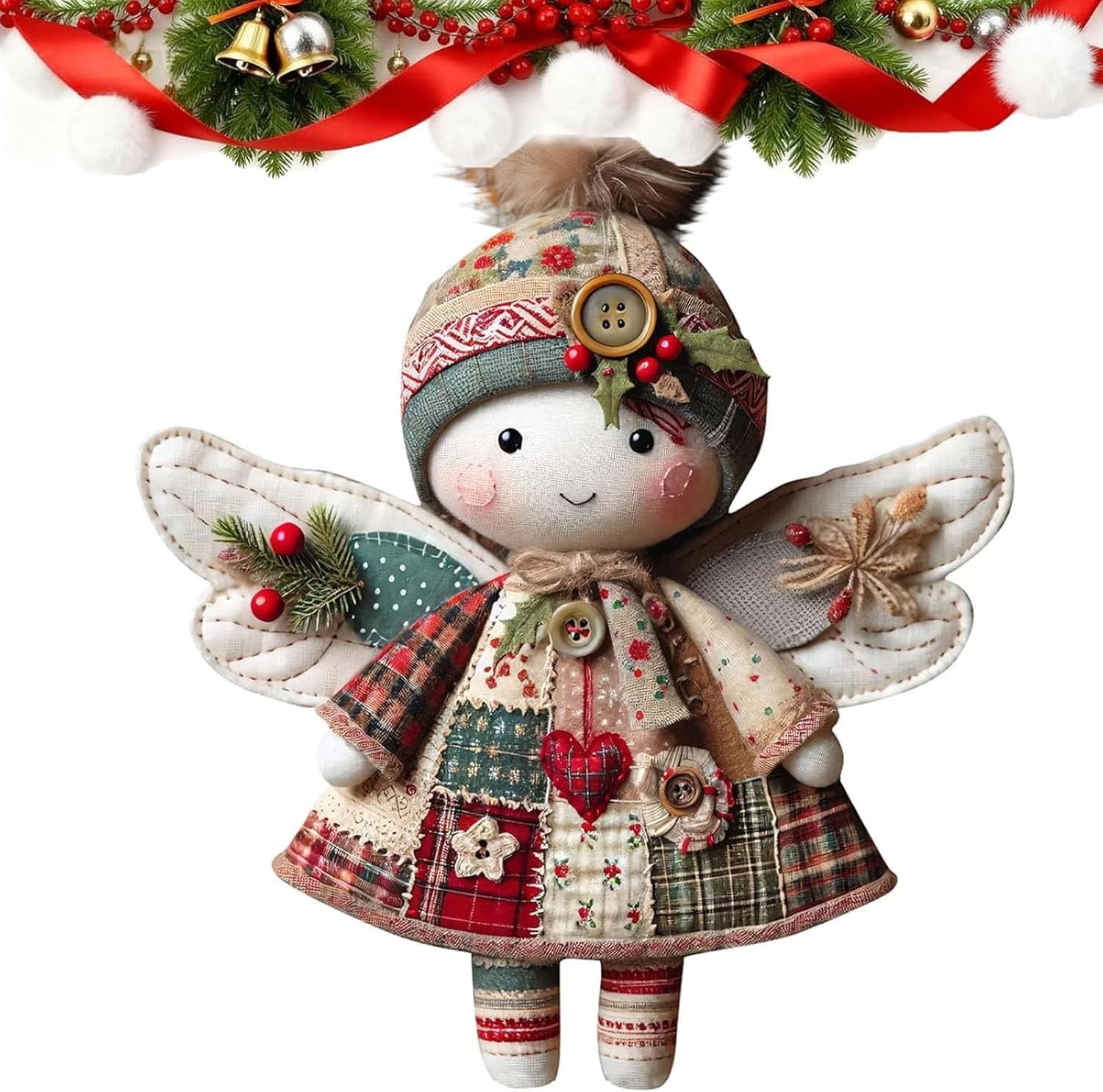 Cagogo under $5 Patchwork Angel Doll, Patchwork Angels Doll Kit, Handmade Patchwork Doll Sewing ...