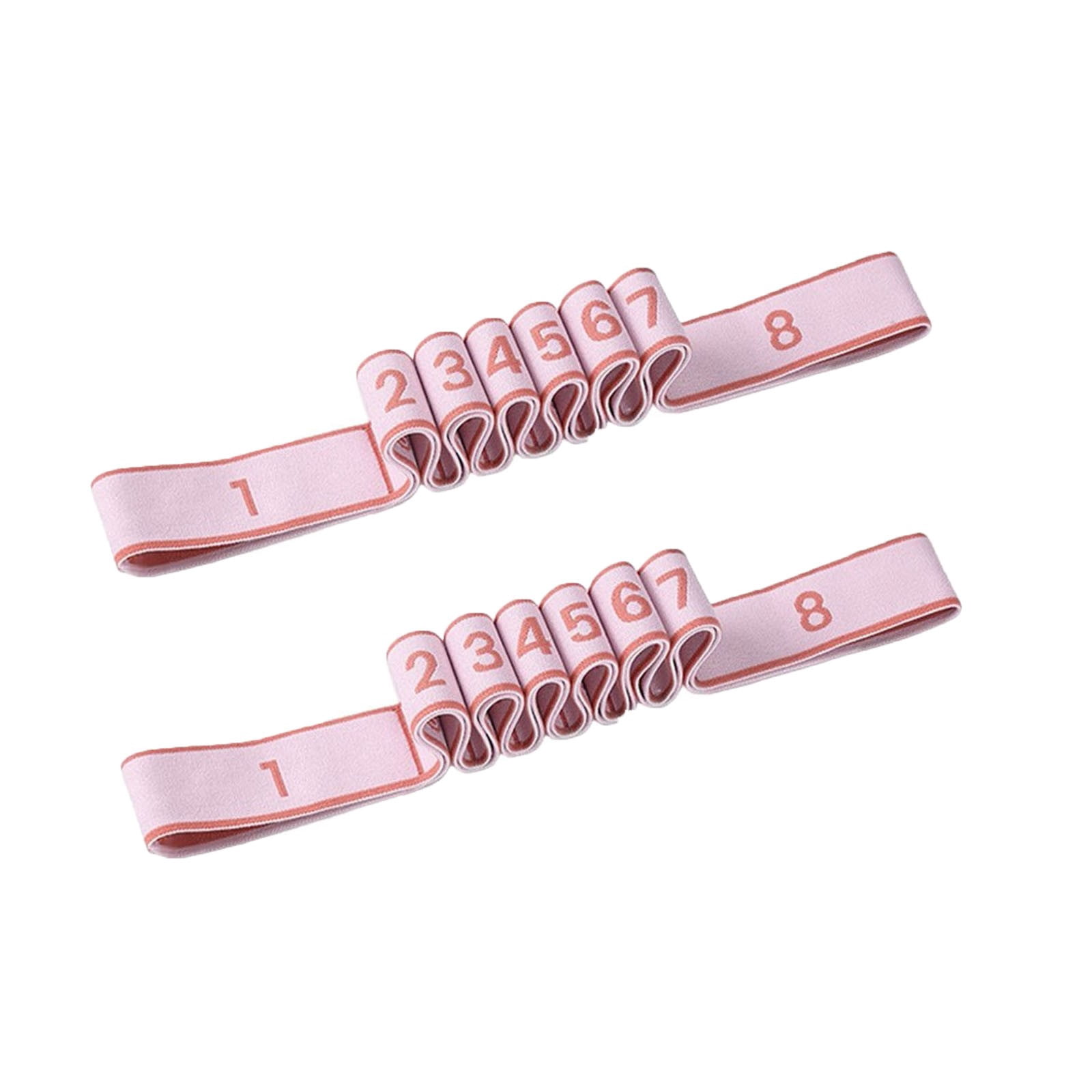 Cagogo 8-Segmented Yoga Resistance Bands, 2-Piece Exercise Stretching ...