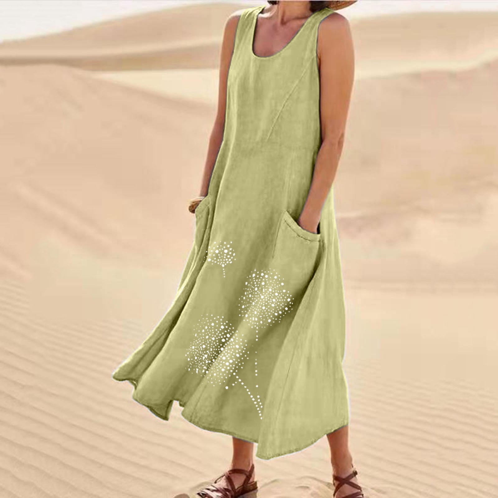 Cagogo Casual 2025 Sleeveless Homecoming Dresses for Womens Summer ...