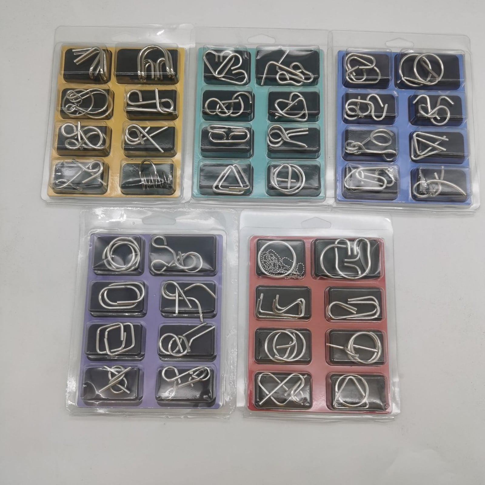 Cagogo Chinese Rings Puzzle, Interwoven Metal Brain Teaser Game, Iron ...