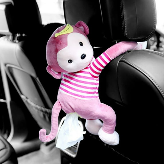Cagogo Monkey Car Tissue Box, Creative Wall Hanging Napkin Holder For ...