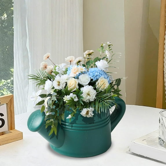 Cagogo Spring Decorative Vase, Plastic Watering Can Vase For Home ...