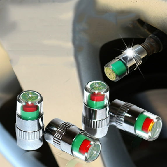 Cagogo Tire Pressure Monitor Caps Sensor Indicator, Car Auto Tire ...