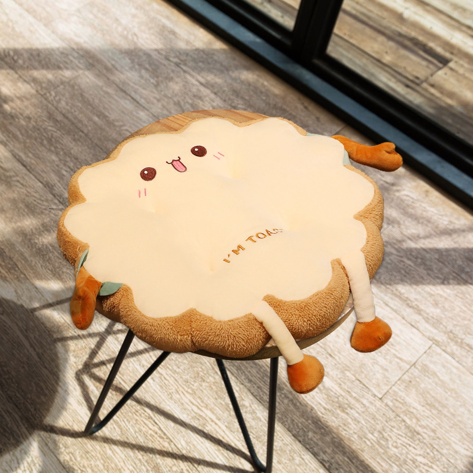Cagogo Toasty Seat Cushion, Adorable Toast-Shaped Floor Pillow ...