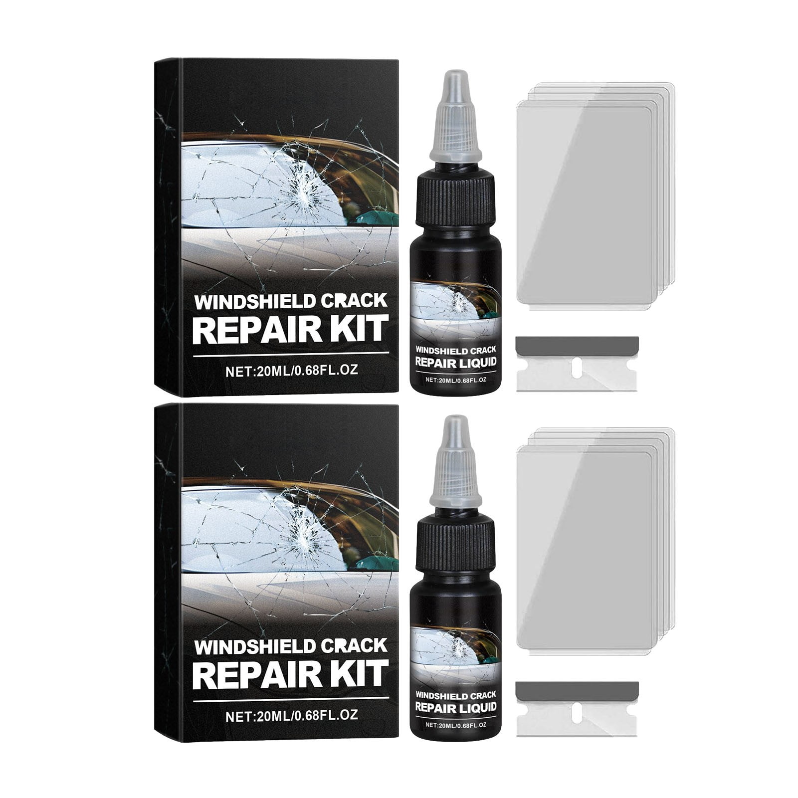 Cagogo Windshield Repair Kit, Automotive Glass Repair Liquid for Cracks ...