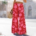Cagogo Women's High Waisted Wide Leg Palazzo Pants Flowy Floral Summer ...