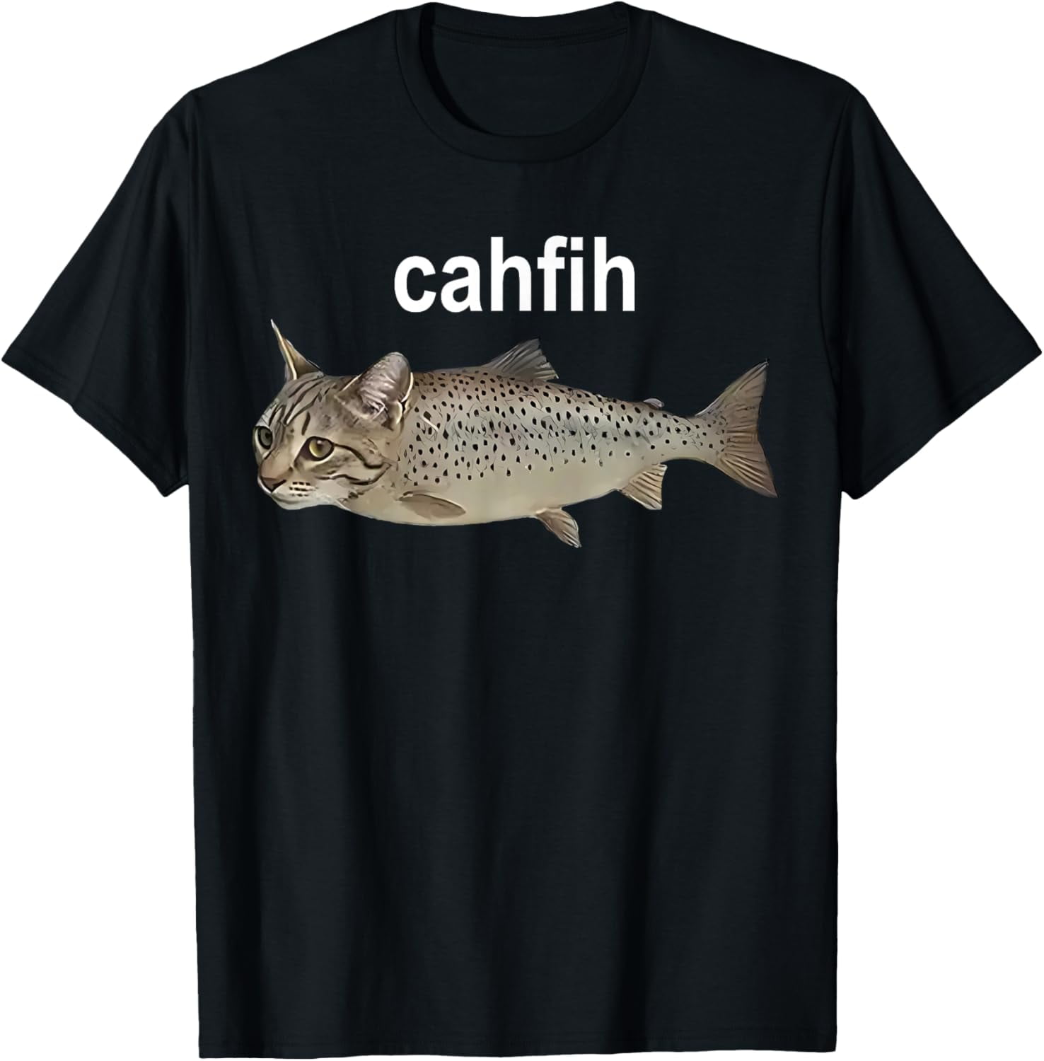 Cahfih Misspelled Fish Meme Catfish Funny Mens T-Shirt - Walmart.com