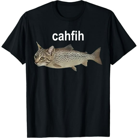 Cahfih Misspelled Fish Meme Catfish Funny Mens T-Shirt - Walmart.com