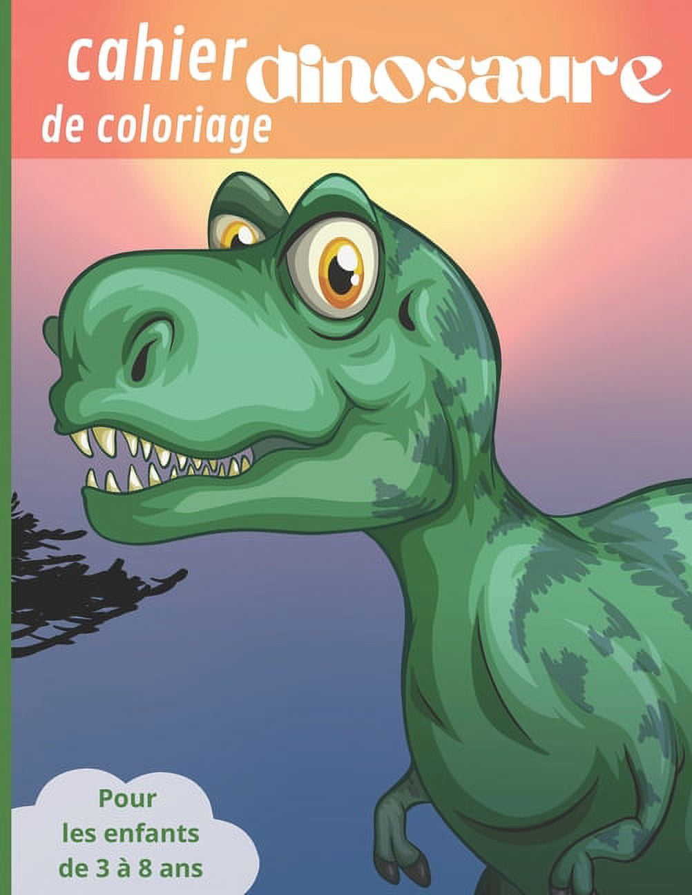 Cahier de coloriage dinosaure: Un livre de coloriage dinosaure adapté ...