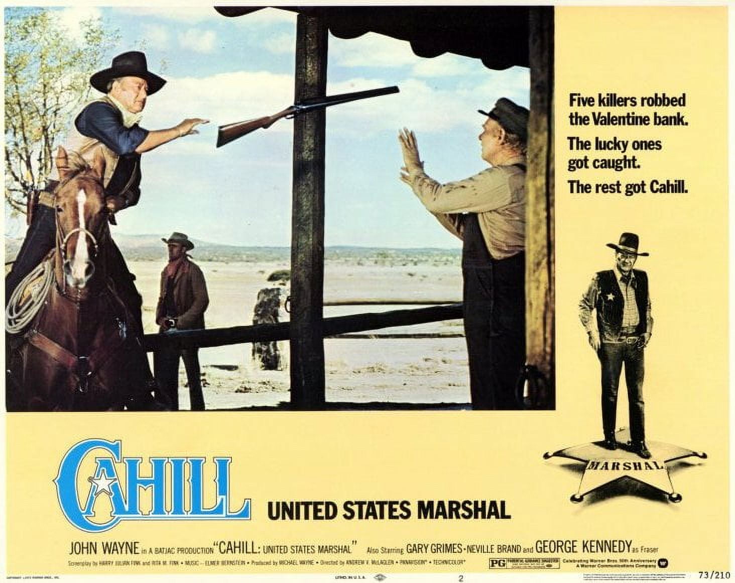 Cahill U.S. Marshal - movie POSTER (Style B) (11" x 14") (1973 ...