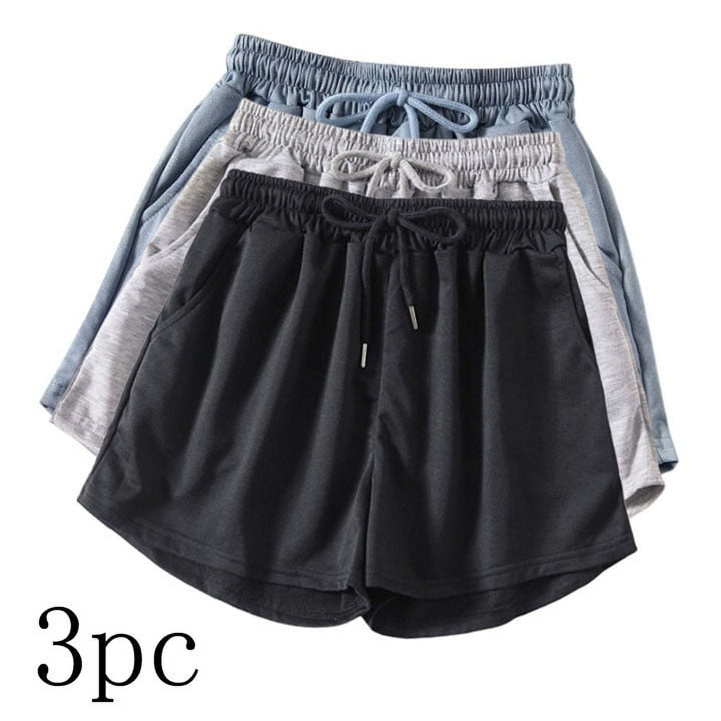 CaiJunJia 3 Pack Cotton Shorts for Women,2024 Shorts for Teen Girls ...