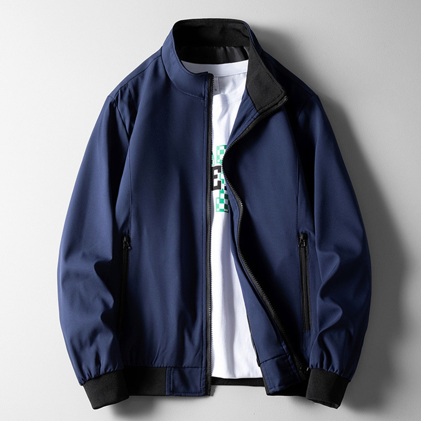 CaiJunJia Clearance No Boundaries Men Bomber Jacket Lightweight ...