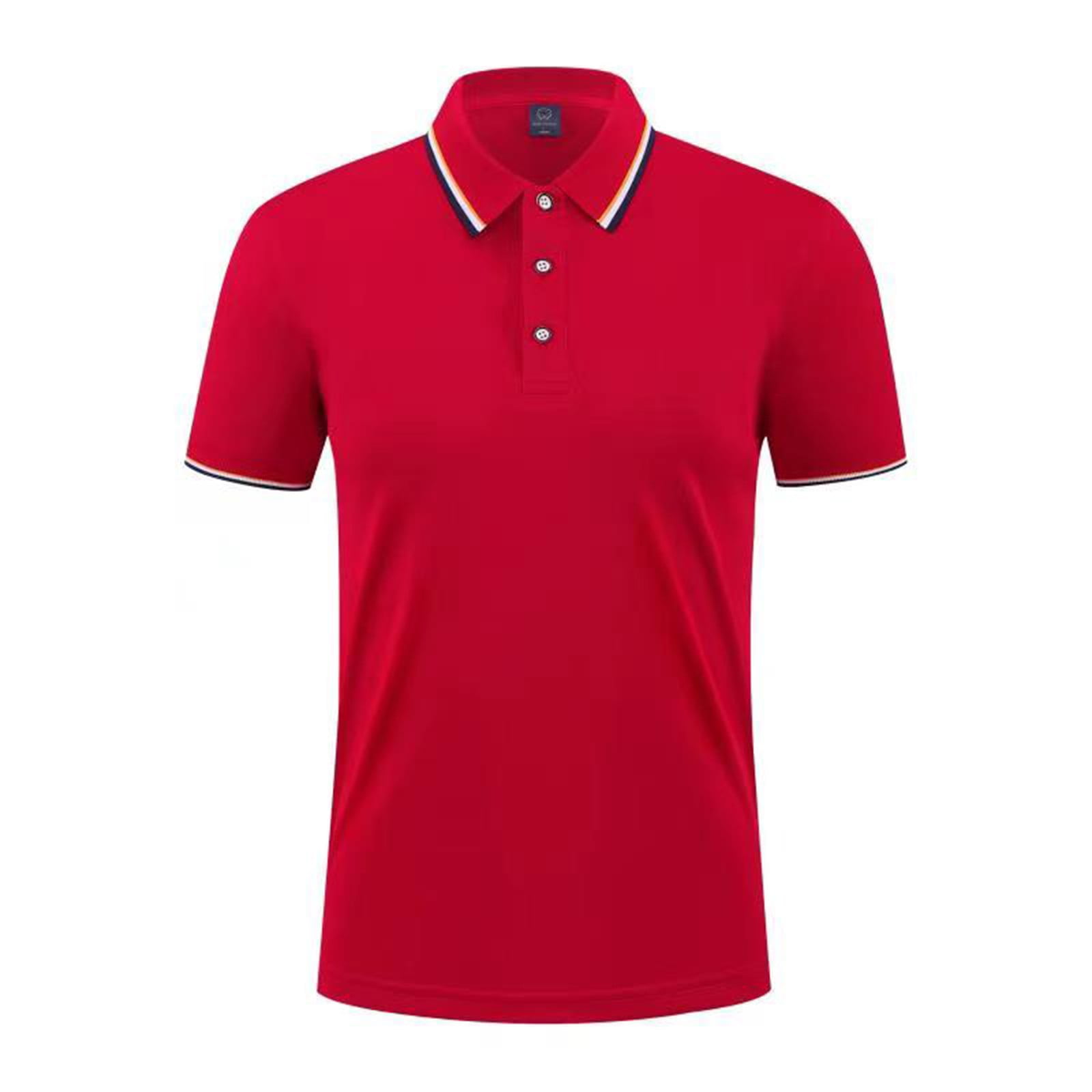CaiJunJia George Polo Shirt,Men's Classic Fit Short Sleeve Dual Tipped ...