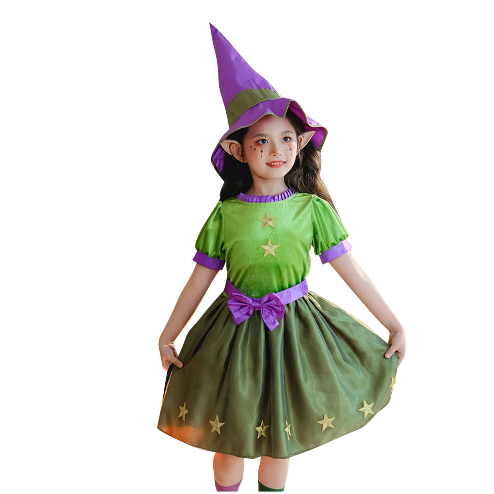 CaiJunJia Halloween Costumes for Girls Fun Halloween Witch Elves ...