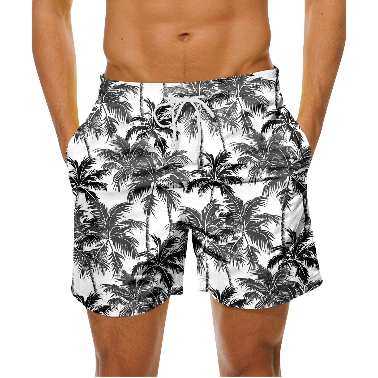 CaiJunJia Men's Quick Dry Swim Trunks with Mesh Lining and Pockets ...