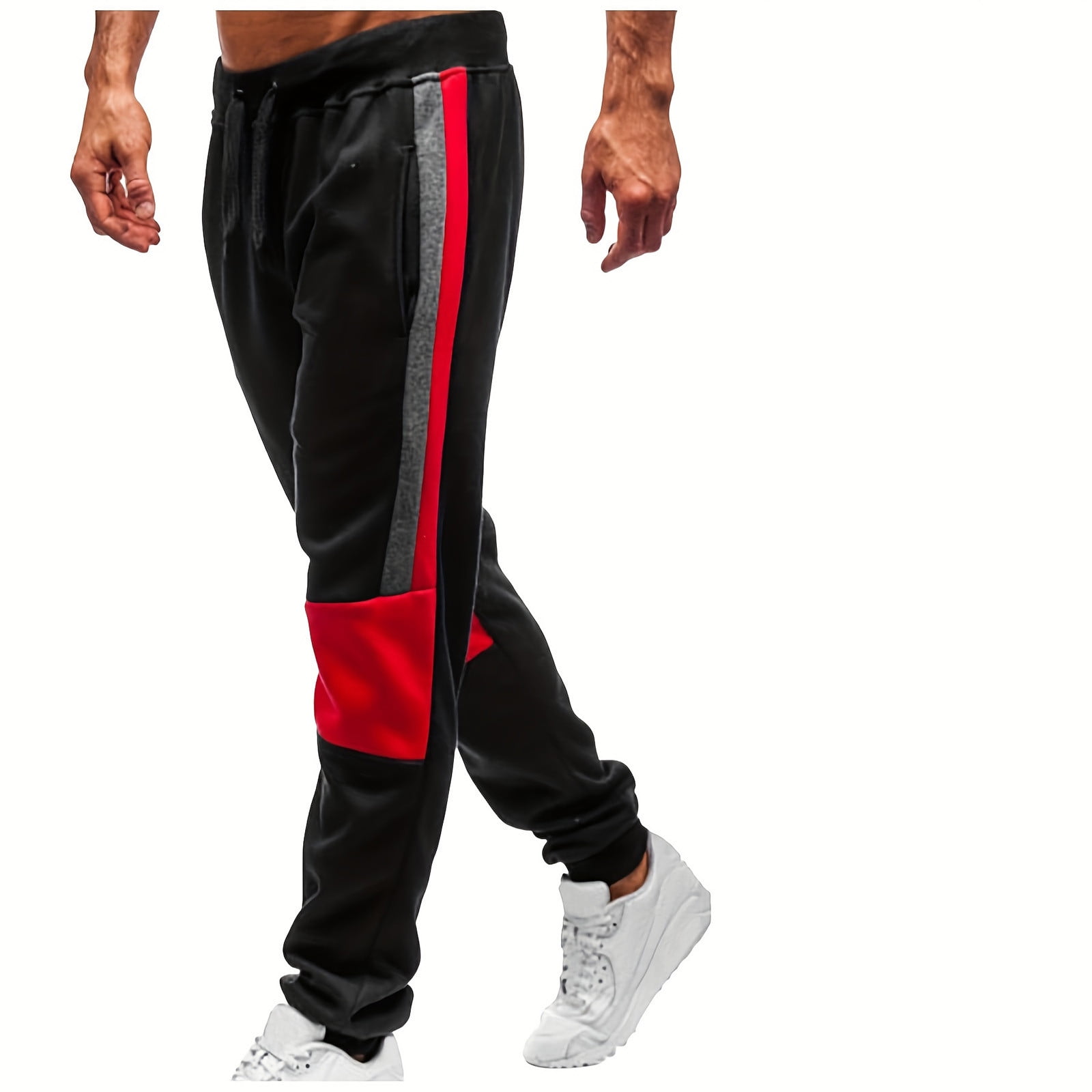 CaiJunJia Mens Athletic Sweatpants with Pockets,Workout Gym Joggers ...