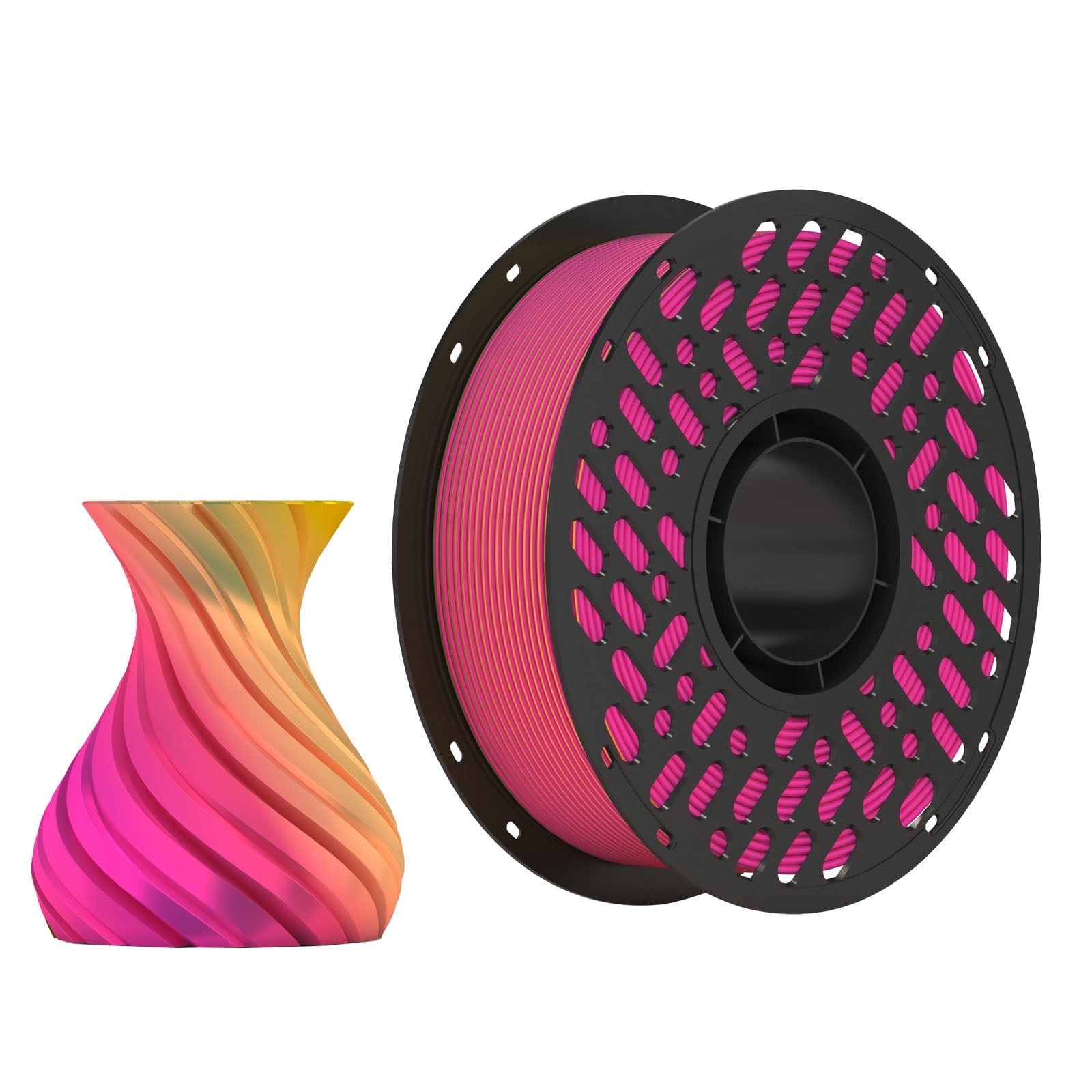 Cailab PLA Silk Dual-Color 3D Printer Filament, 2 Colors Changing, 2 ...