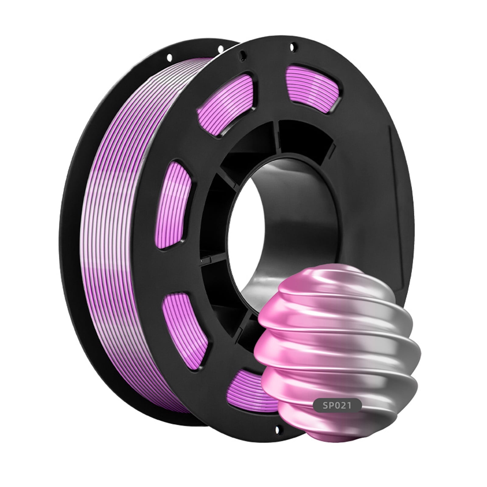 Cailab PLA Silk Dual-Color 3D Printer Filament, 2 Colors Changing, 7oz ...