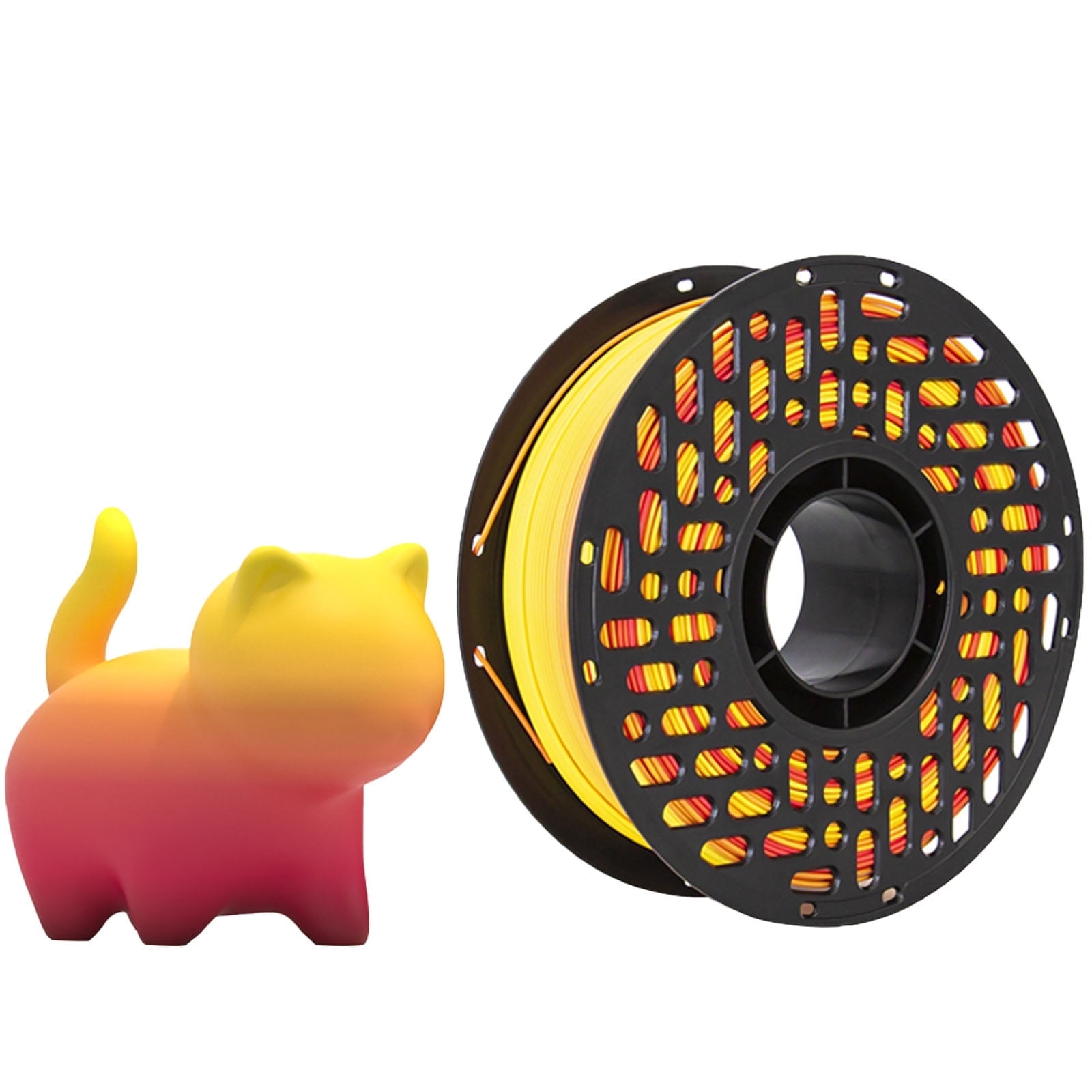 Cailab PLA Silk Gradient 3D Printer Filament, 2.2lbs(1KG) Spool, for ...