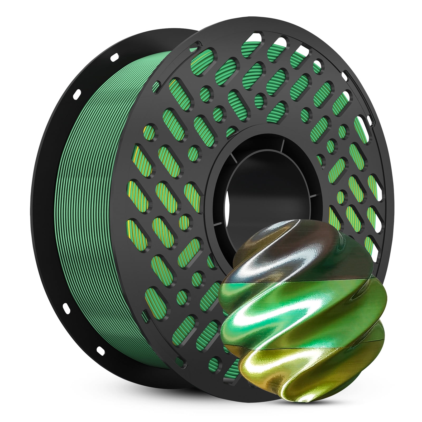 CaiLab Tri-Color PLA Silk 3D Printer Filament, 1.75mm, for Bambu FDM ...
