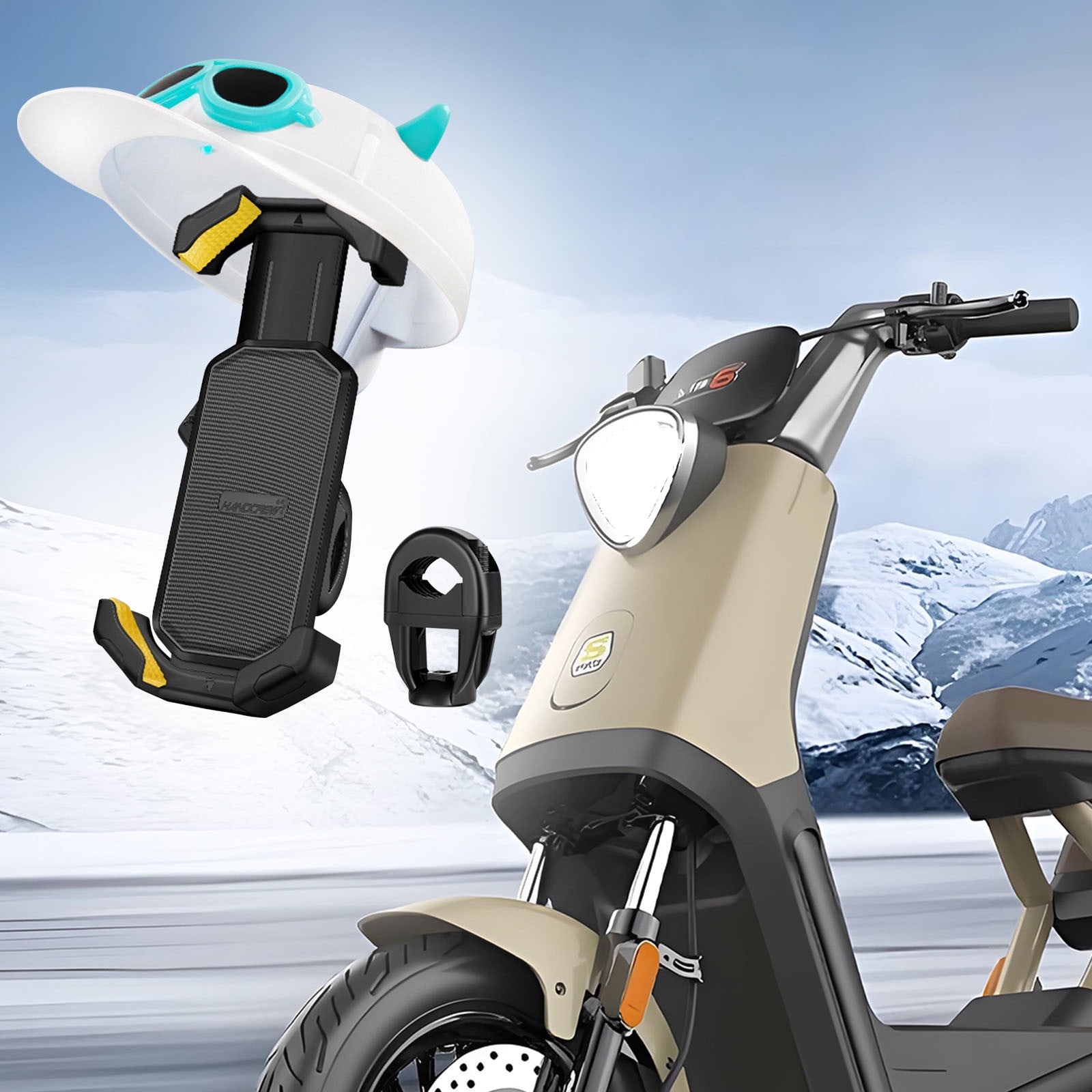 CaiTeLin New Electric Bike Phone Brace Takeaway Motorcycle Bike Outdoor Cycling Phone Brace ...