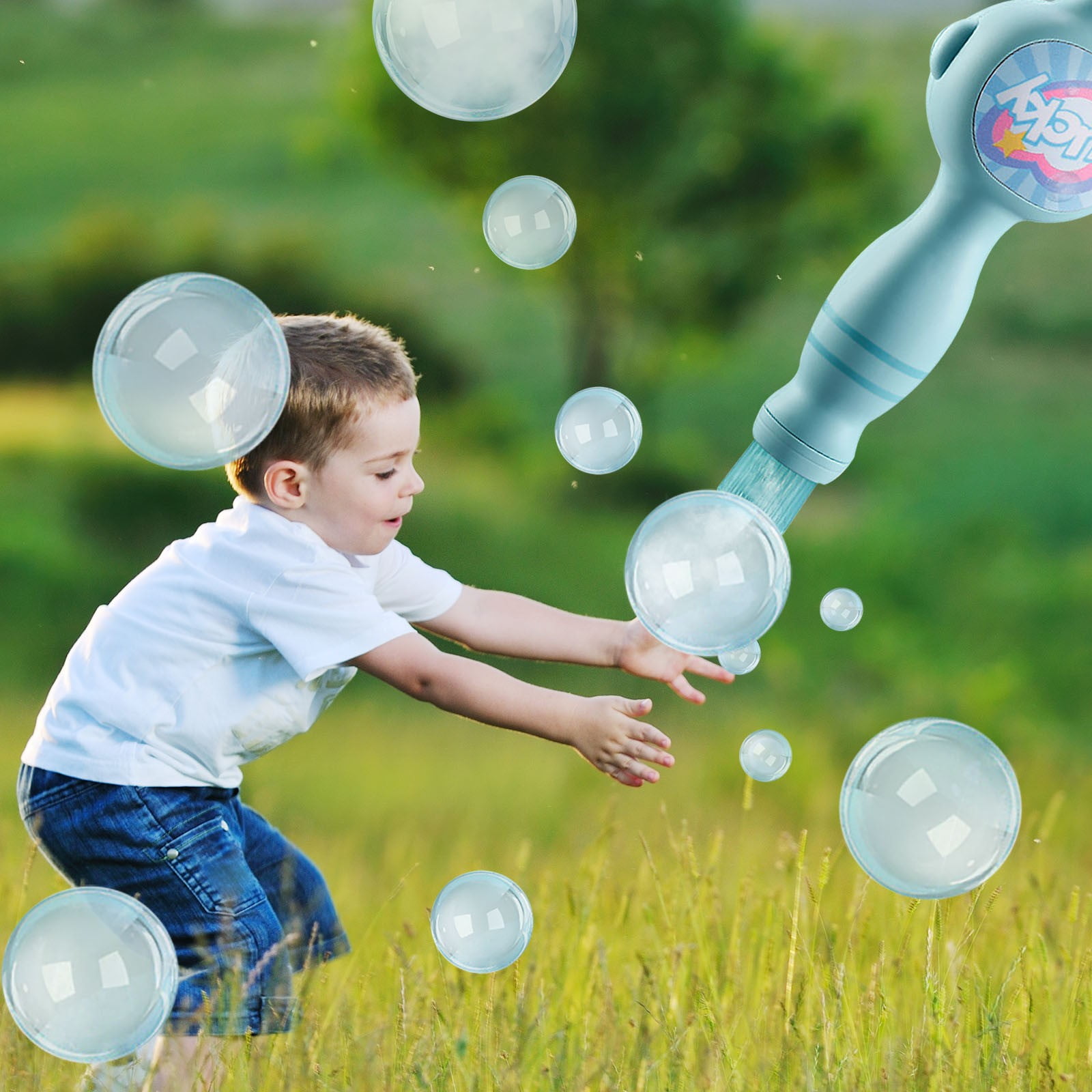 CaiTeLin Bouncy Foam Smog Machine Toys Foam Smog Wand Fogging Foam ...