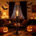 CaiTeLin Candle Holder Halloween Skeleton Hand Gothic Taper Stand ...