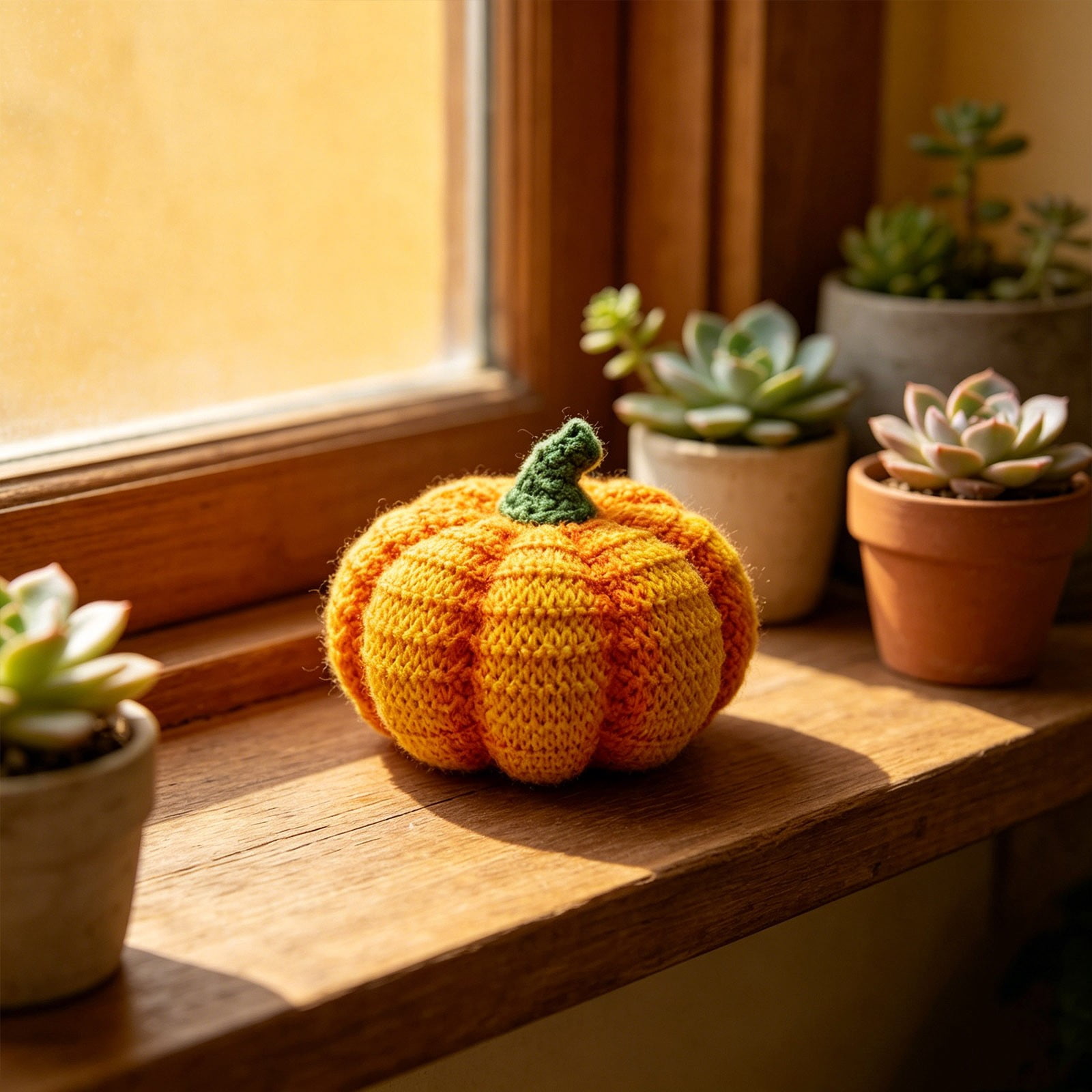 CaiTeLin Halloween Resin Pumpkin Ornament, Can Be Placed on Windowsill ...