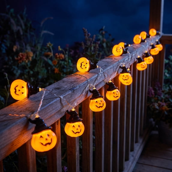 CaiTeLin Halloween Spooky Decorations, Scary Ghost Pumpkin Skeleton ...