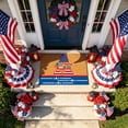 CaiTeLin Happy Independence Day Doormat, Patriotic Themed Letter Design ...