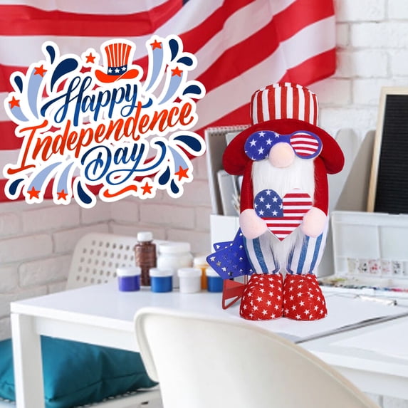 CaiTeLin Independence Day Decoration Faceless Doll, Dwarf Old Man ...