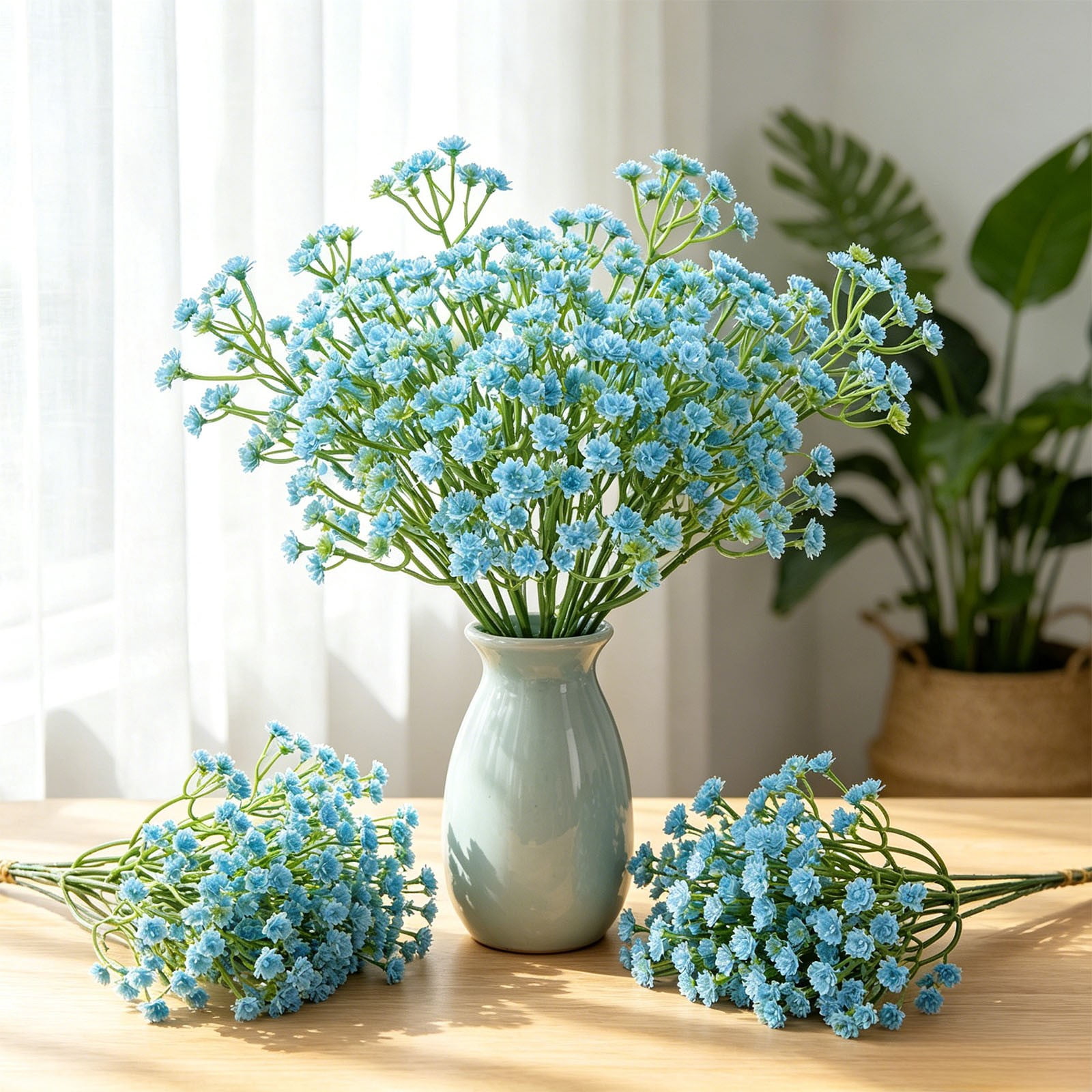 CaiTeLin Simulated Gypsophila Artificial Flower Stem, Silicone Baby ...