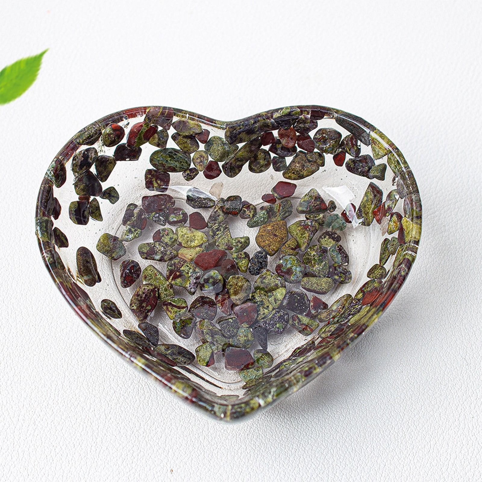 CaiTeLin Valentine's Day Heart Resin Bowl, Transparent Centerpiece Bowl ...