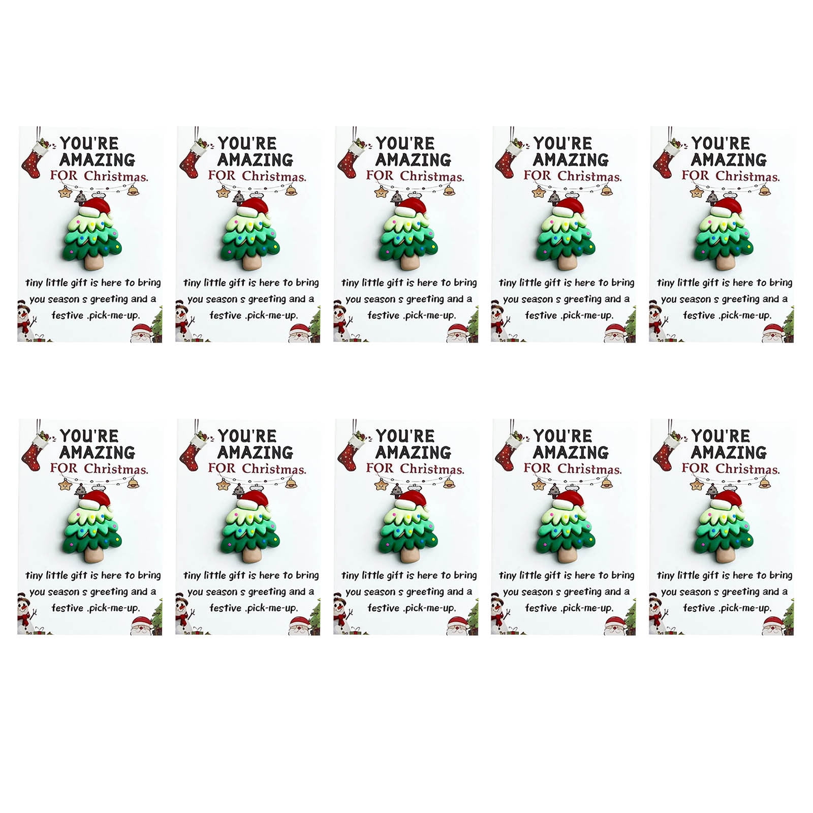 CaiYueKe 10 Pcs Pocket Hug Card with Cute Mini Size Tokens, DIY ...
