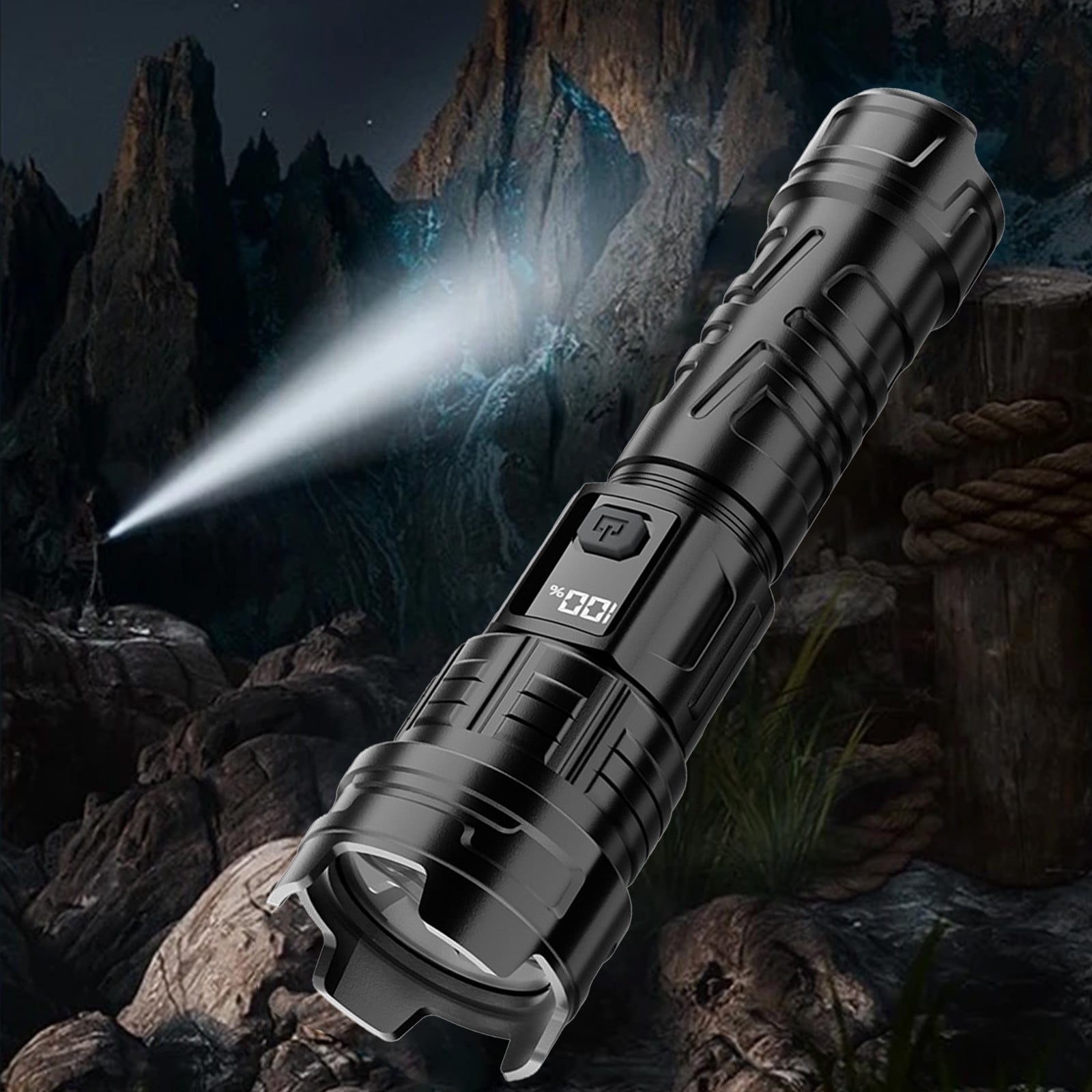 CaiYueKe 2 Pcs Long Enduranced Type C Rechargeable Flashlight With ...